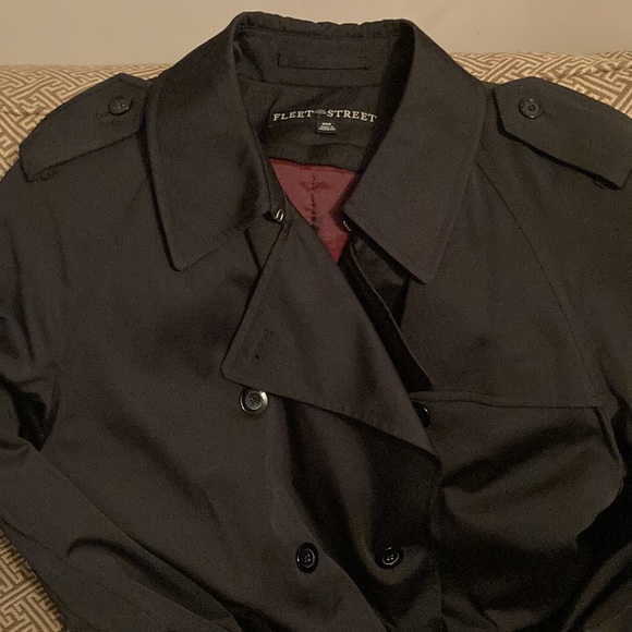 fleet street | Jackets & Coats | Fleet Street Black Trench Coat | Poshmark